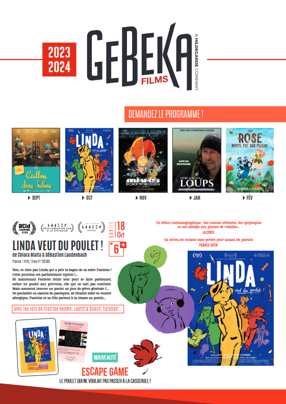 Le catalogue Gebeka Films 2023-2024 vient d'arriver ! - GEBEKA Films ...